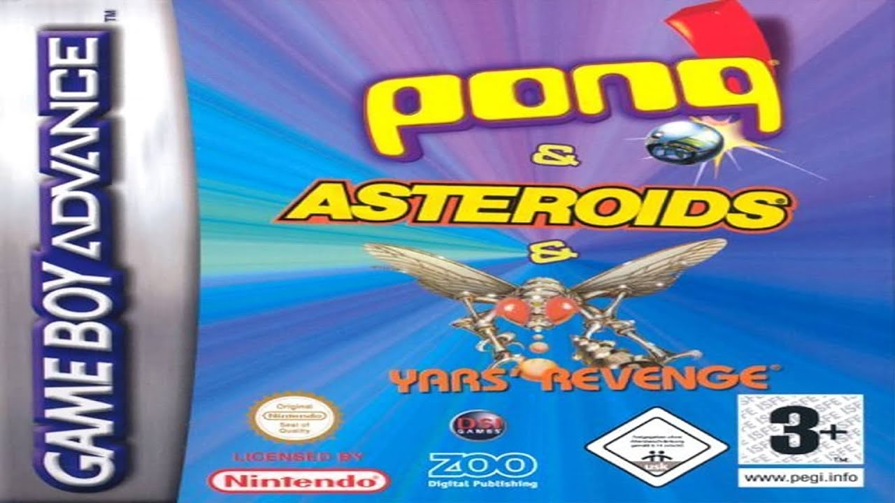 Pong / Asteroids / Yars' Revenge Gameplay GBA - YouTube