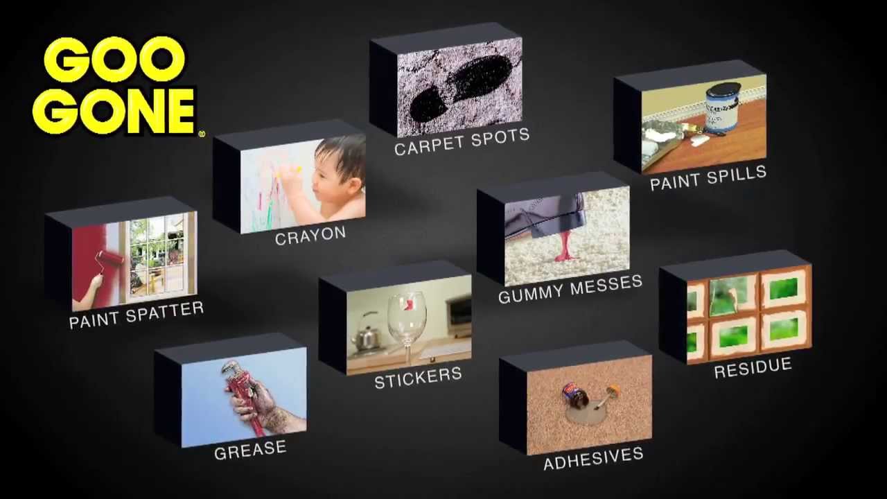 Goo Gone Cleaner - Ink, Tar, Sticker, Gum Remover - YouTube