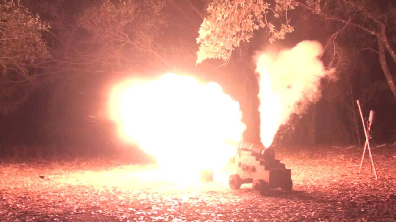 CANNONS ROAR - FIRE IN THE HOLE Dade Mountain Man Rendezvous - YouTube