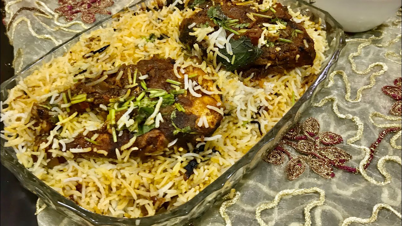 Salmon Fish Biryani | Fish Dum Biryani recipe. - YouTube
