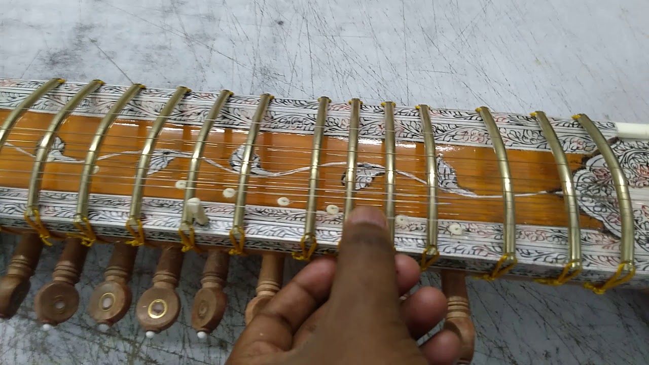 Fix chikari string problem in sitar - YouTube