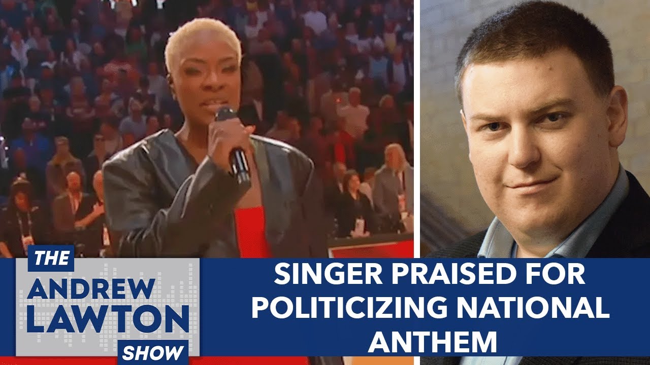Singer praised for politicizing national anthem - YouTube