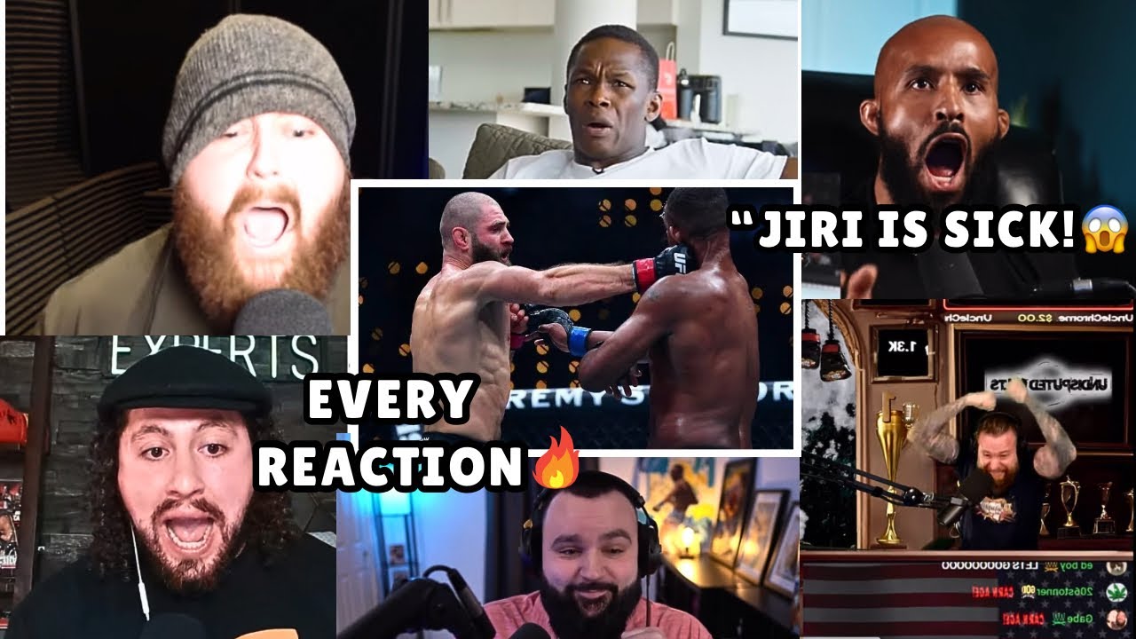 MMA YOUTUBERS & FIGHTERS react to Jiri Prochazka SICK KO Vs Jamahal ...