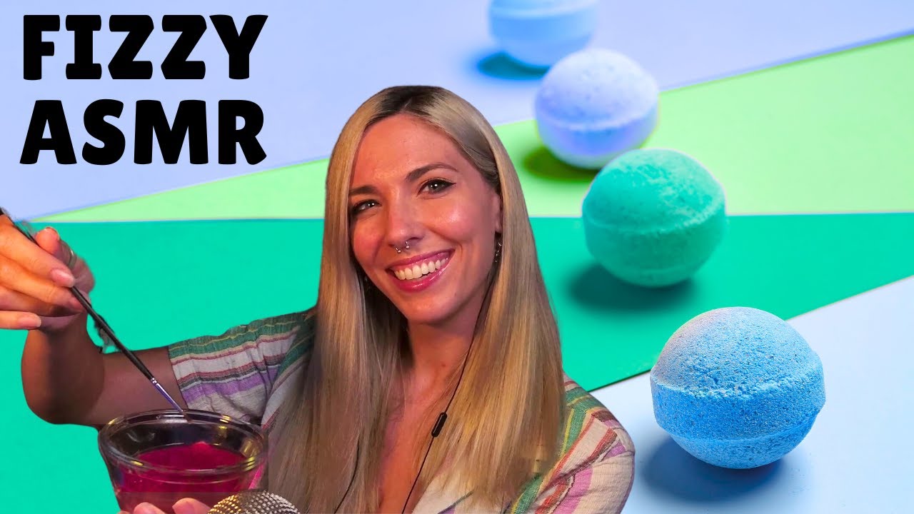 Tingly ASMR Ear Spa | Bath Bomb ASMR Fizzy Pops and Tingles with Alpha Waves for Focus - YouTube