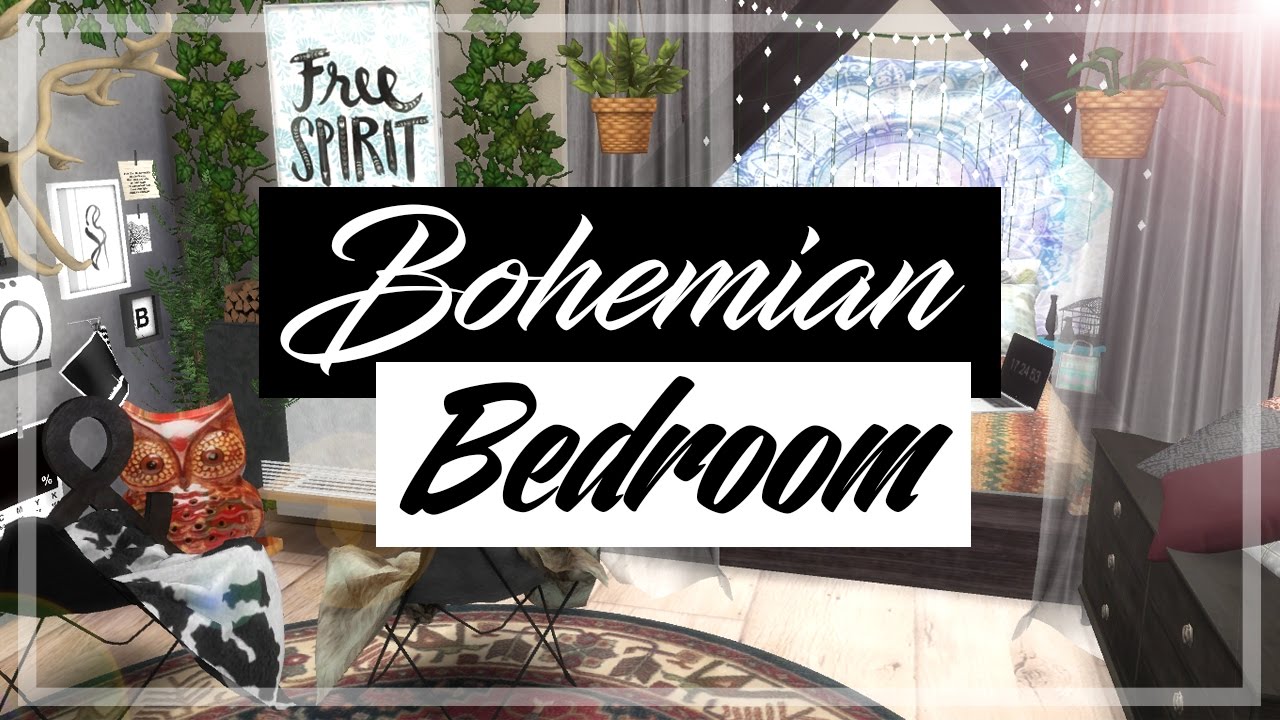 The Sims 4: Room Build || Bohemian Bedroom - YouTube