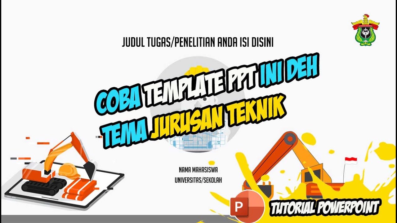Tuturial Cara Membuat Template PPT Powerpoint yang Kreatif Tema Jurusan ...