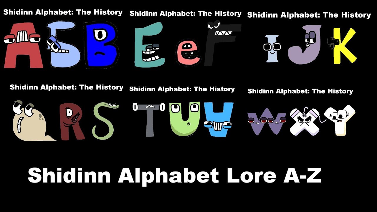 Shidinn Alphabet Lore A-Z - YouTube