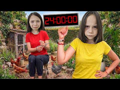 ELİF İLE ALYA TÜM GÜN TAVUKLARIN İÇİNDE  KELEPÇELİ KALDI!EYVAH BU NASIL ÇIKACAK!!