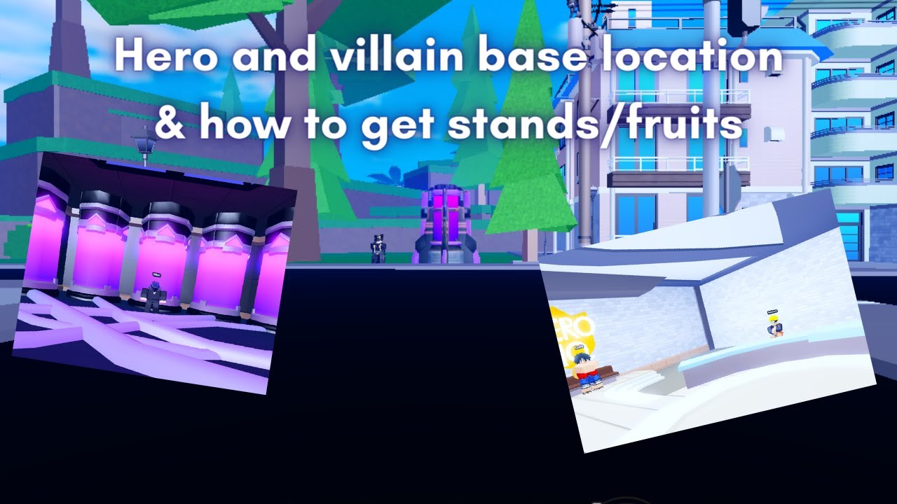 HERO, VILLAIN & STAND LOCATIONS (How to get fruits) | Anime Fighting ...