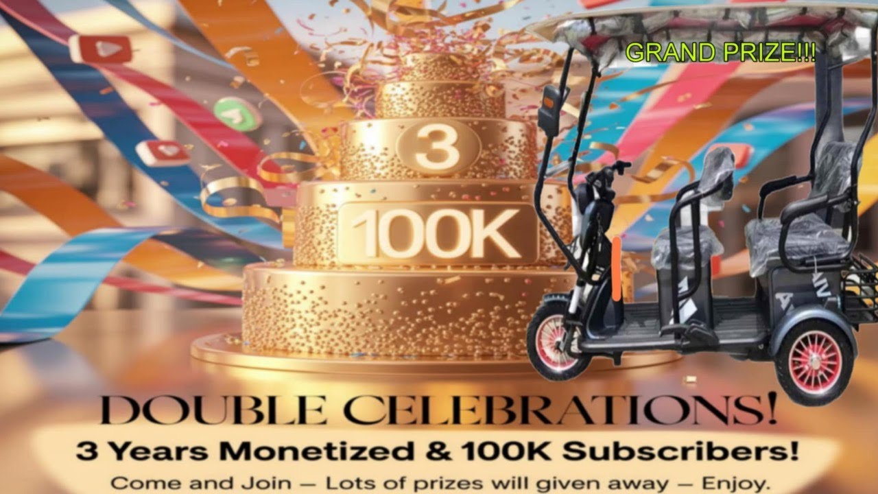PART-1 DOUBLE CELEBRATION 3rd yrs as monetized channel HAPPY 100k ...