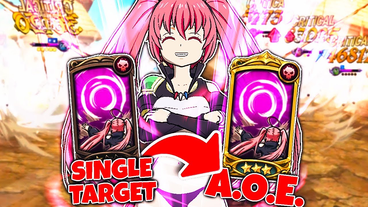 MOST UNIQUE CARD IN 7DS!! TRYING OUT MILIM'S NEW AOE ABILITY!! | Seven ...