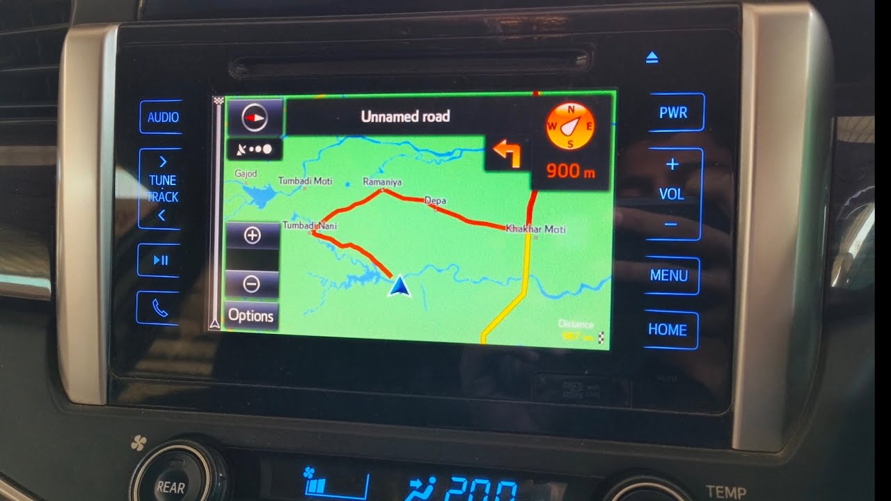 how to use toyota Innova crysta navigation system || toyota Innova ...