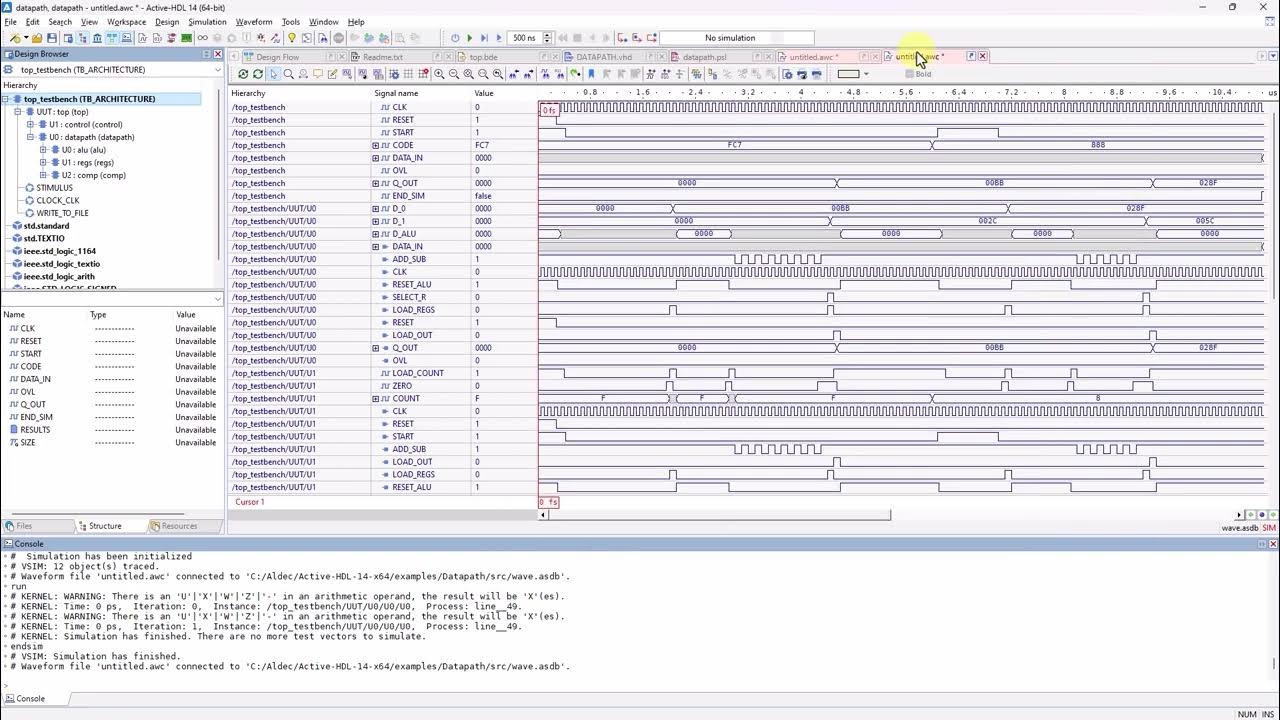 2.6 - Active-HDL™ (v14) Debugging: Post Simulation Debug Mode - YouTube