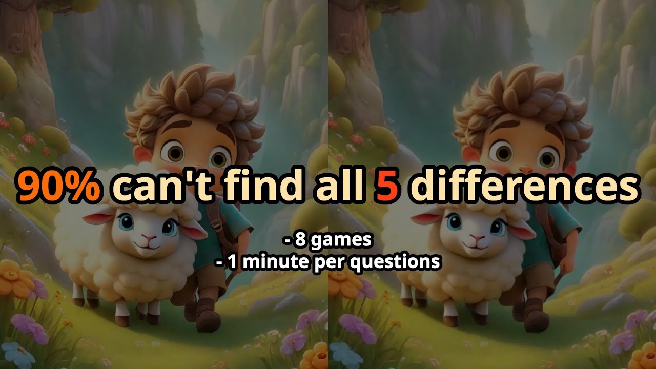 Spot the 5 differences! Difficulty: Hard - YouTube
