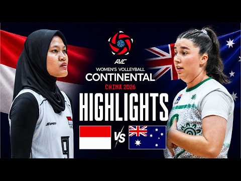 Indonesia 🇮🇩 vs Australia 🇦🇺 | Highlights | AVC Women's Continental Championship 2026