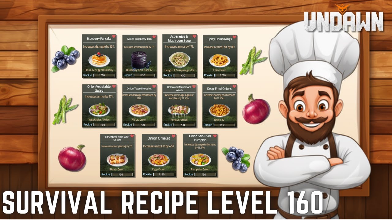 SURVIVAL RECIPE LEVEL 160 | UNDAWN GARENA - YouTube