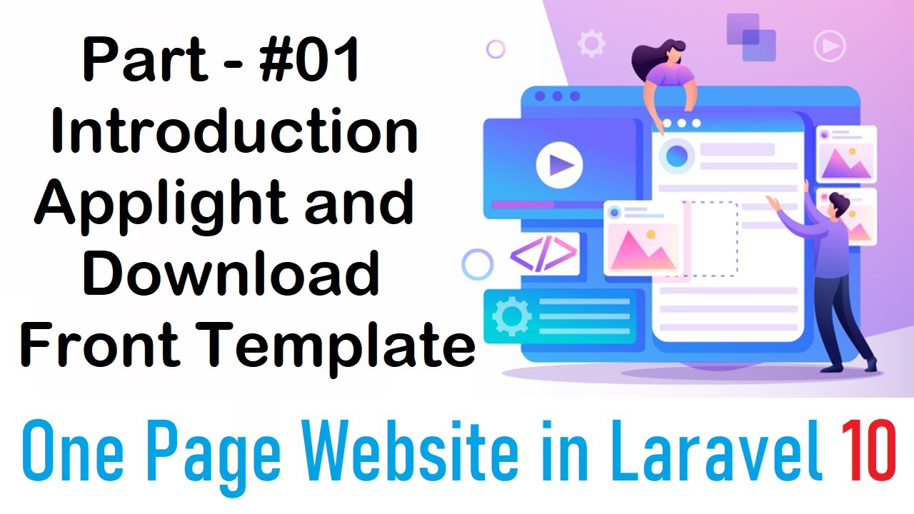 #1 Introduction App light and Download Front Template | One Page ...