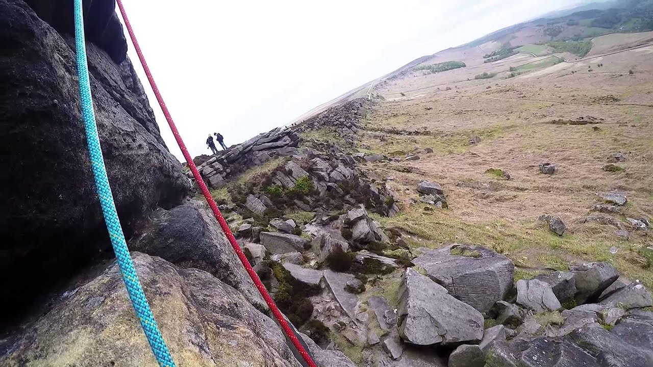 Climbing at Stanage Edge - YouTube