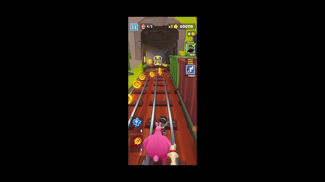 subway surfers running noob - YouTube