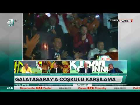 Derbi sonrası Galatasaray'a coşkulu karşılama | a spor | 17.03.2018