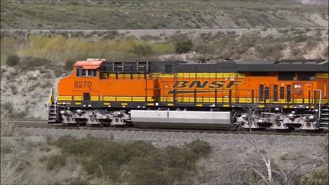 BNSF 7425 NB Blue Cut Area Edited Ver - YouTube