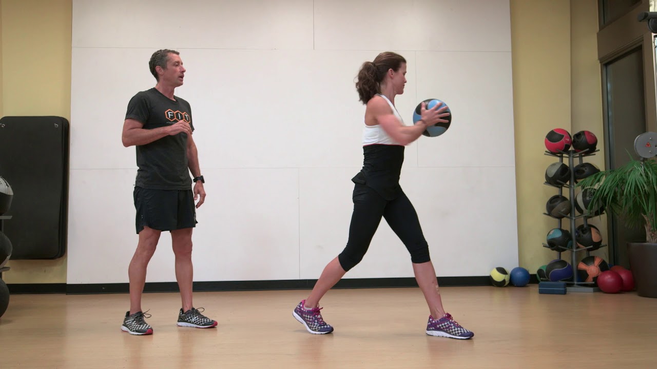 Warm Up: Step, Stretch, Twist With Med Ball - YouTube