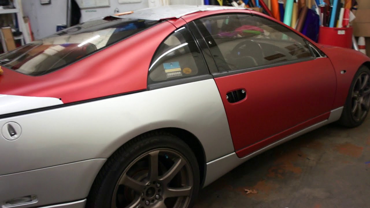 Nissan 300ZX Being Wrapped by Wrap Starz of Memphis (Part 5) - YouTube