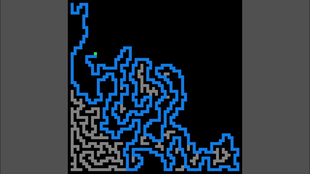 Cave Generator using Depth-First Search Algorithm. (C++) - YouTube