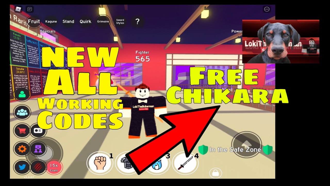 *ALL* FREE CODES AFS ANIME FIGHTING SIMULATOR give FREE Chikara Roblox ...
