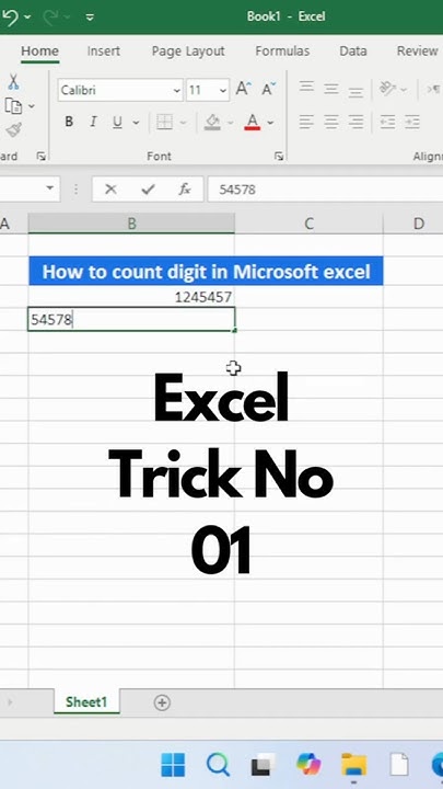 👉 Excel Pro Tip 🔍 How To Find Number Of Digits In Excel ⁉️ #shorts - YouTube