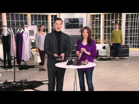 H by Halston Pieced Leather Slip-On Shoes - Elisa on QVC