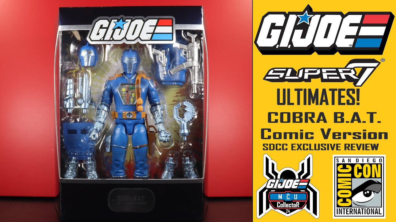 Super7 Ultimates GI Joe COBRA BAT Comic Version Battle Android Trooper ...