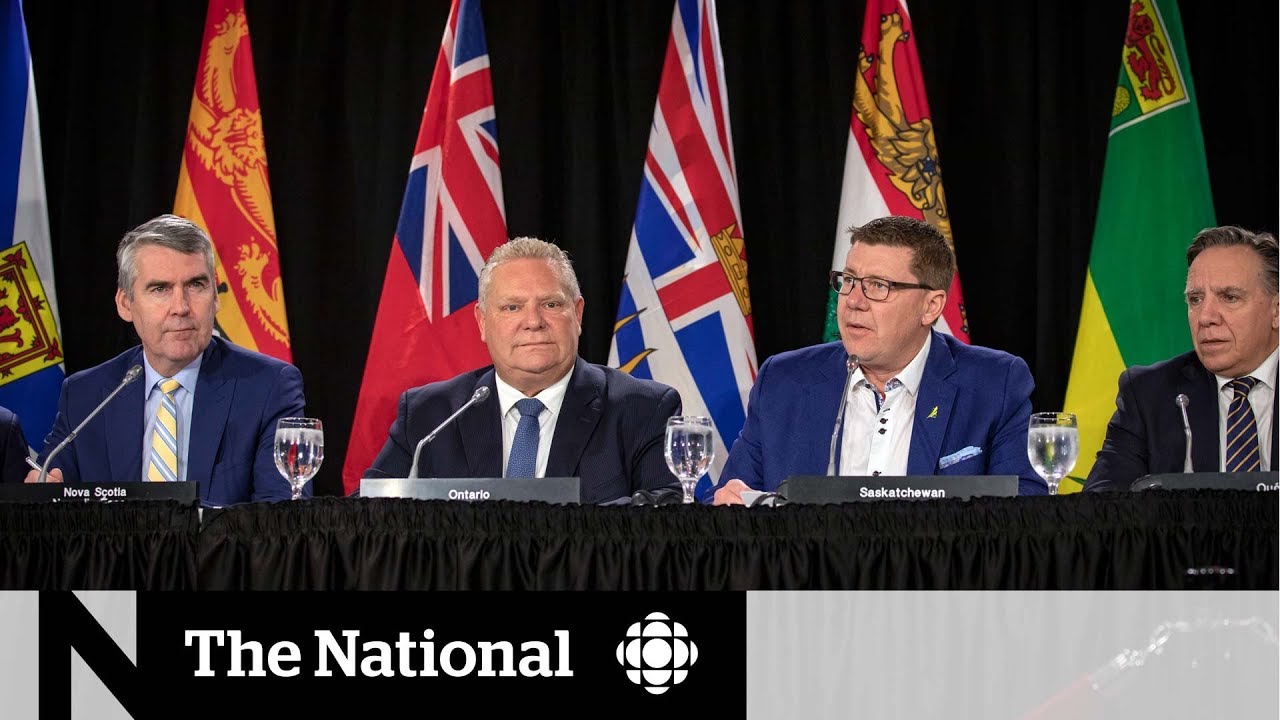 Show of solidarity at premiers' meeting - YouTube