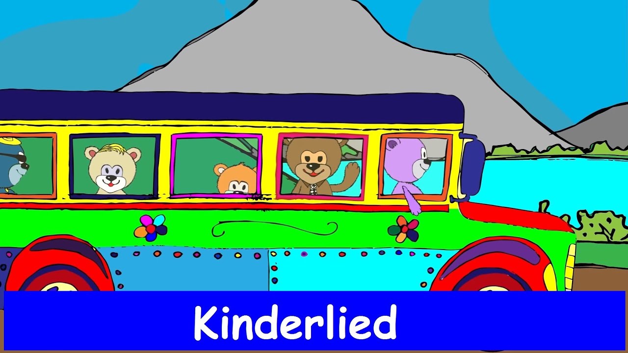 Die Familie Bussibär fährt mit dem Bus - Kinderlied - Sing mit Yleekids ...