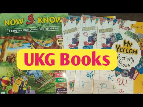 UKG Books, Class UKG ka Kitab - YouTube