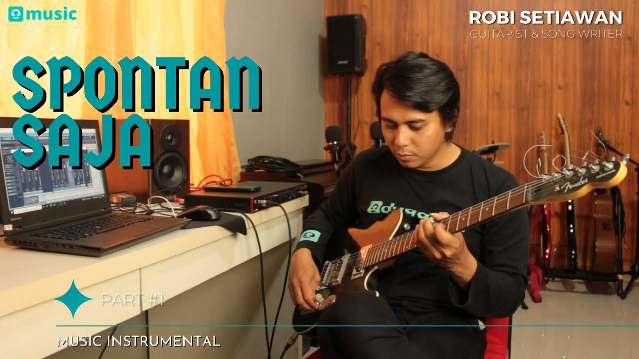Melodi Gitar Spontan - Robi Setiawan (Part1) | SPONTAN SAJA! 🎸👍 - YouTube