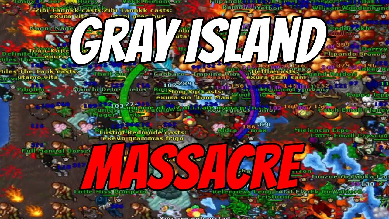Tibia War - Nexa - Gray Island MASSACRE - YouTube