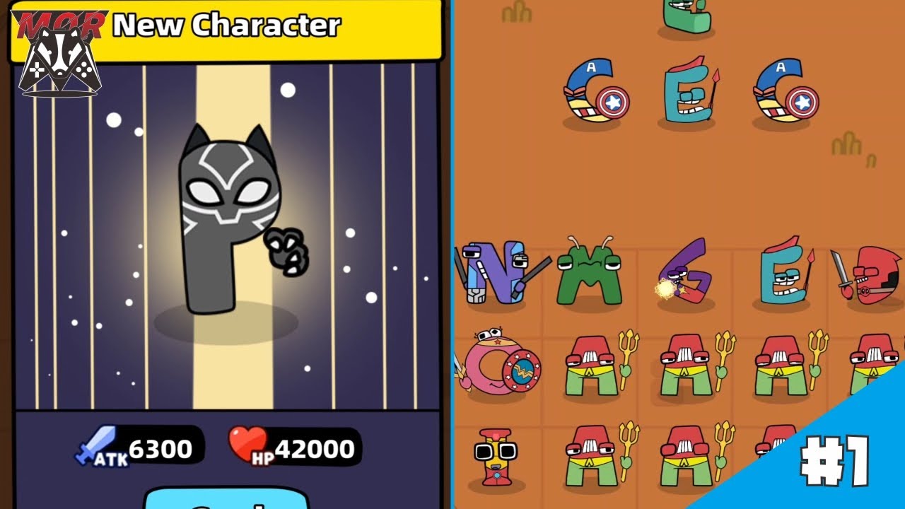 Alphabet Lore Merge 2D Fusion Gameplay 1 | Merge Alphabet 2D Fusion ...