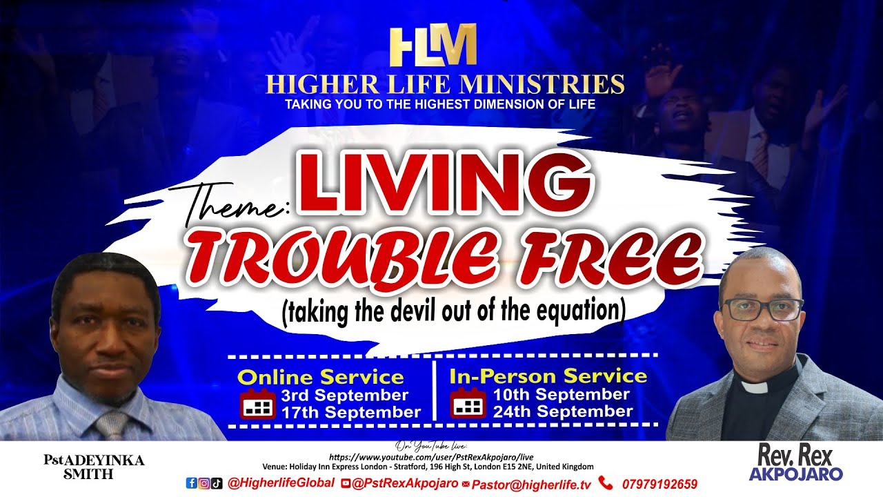 LIVING A TROUBLE-FREE LIFE! ¦ HIGHER LIFE MIN ¦ 2023-09-03 - YouTube