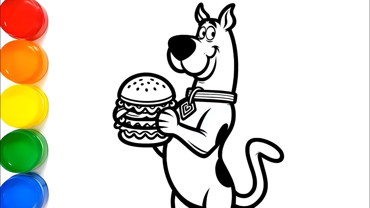 How to Coloring Scooby Doo From Disney Junior Drawing, Painting and ...