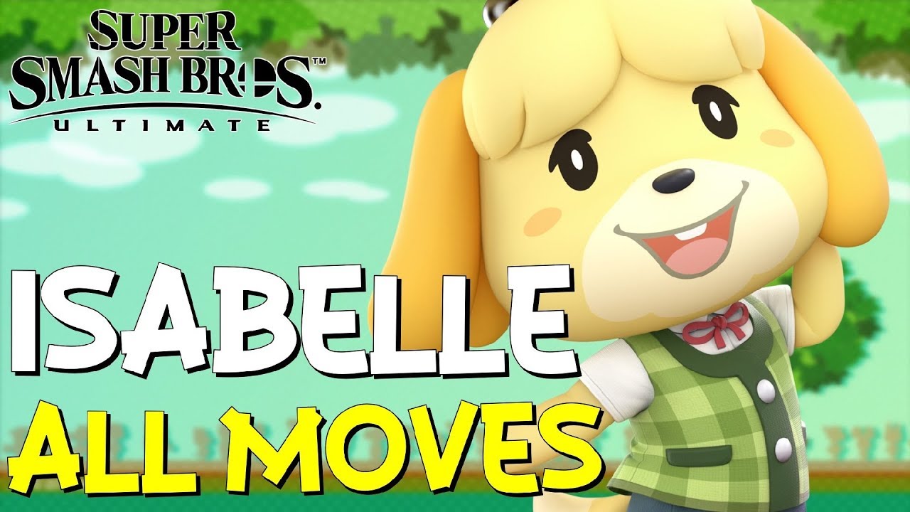 ISABELLE All Moves - Damage & Trajectory Showcase | Super Smash Bros ...