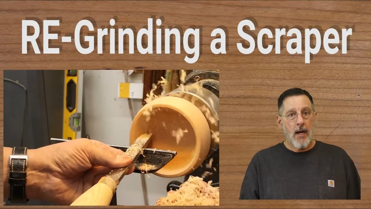 How To Grind a NEGATIVE RAKE Scraper Woodturning with Sam Angelo - YouTube
