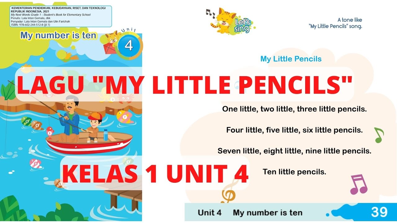 LAGU "MY LITTLE PENCILS" /KARAOKE BAHASA INGGRIS KELAS 1 UNIT 4 - YouTube