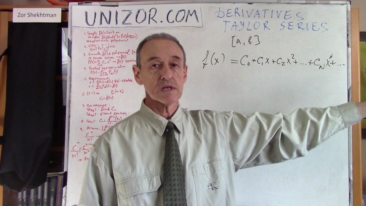 Unizor - Derivatives - Taylor Series - YouTube