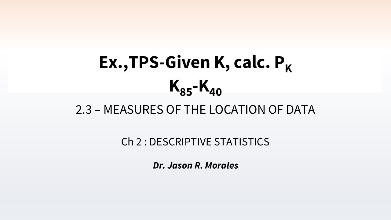 IS-2.3-Ex-TPS-Calc Pk given K85-K40 - YouTube