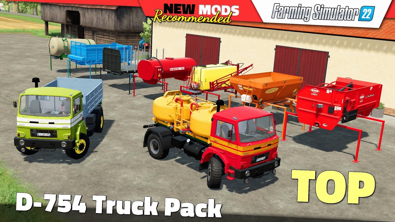 FS22 | D-754 Truck Pack - Farming Simulator 22 Mods Review 2K60 - YouTube