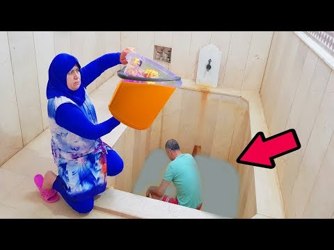 Slime PRANK, Revenge Time! İn The Pool A Big Bucket Slime Joke for Kerem