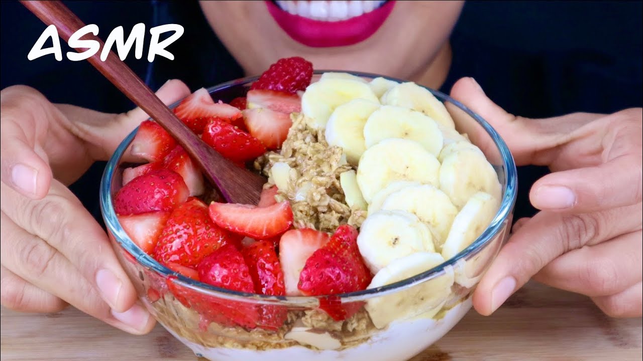 ASMR Yogurt Parfait Eating Sounds |KiKi ASMR - YouTube