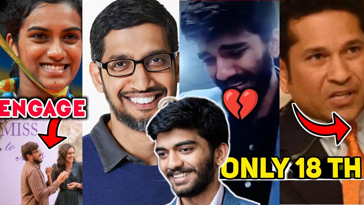 Sundar pichai Vs sachin tendulkar blessings ☺️ Gukesh domraju ️!! PV ...
