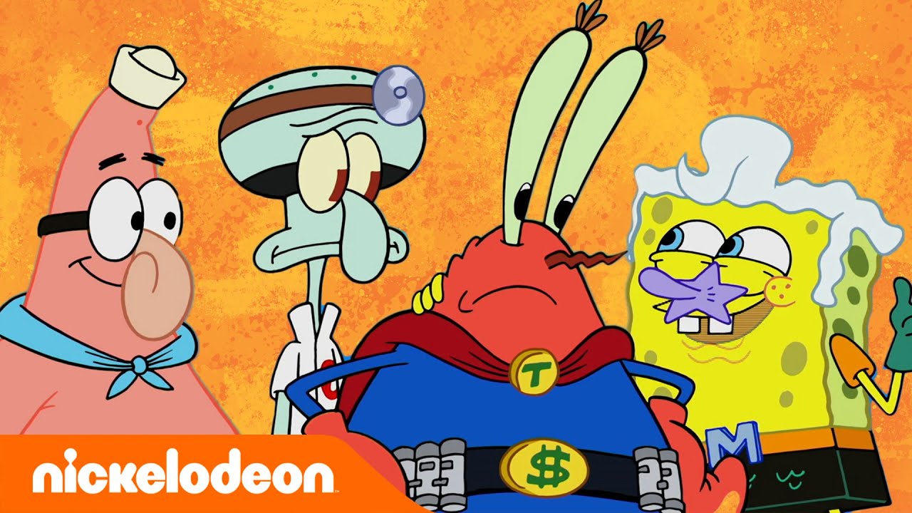 SpongeBob Kanciastoporty | Spotkanie Super-Bohaterów | Nickelodeon ...